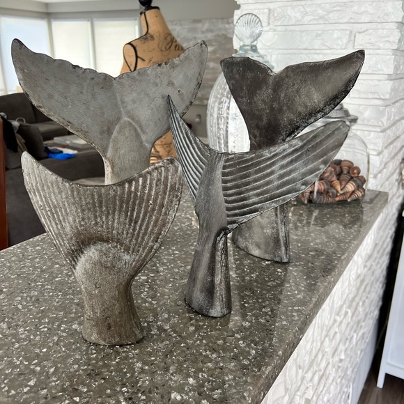 Wall Decor | Coastal Fish Tail Wall Sculptures Set Of 4 | Poshmark